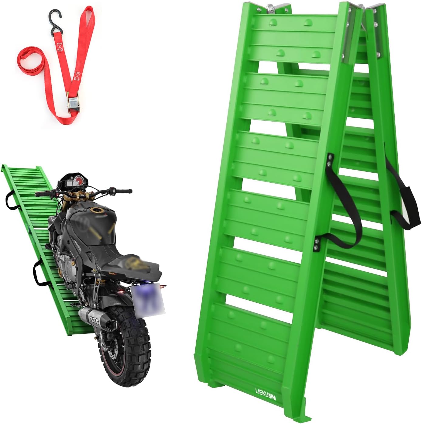 LIEKUMM Heavy Duty Loading Ramps, 210x22cm Foldable Loading Ramps ...