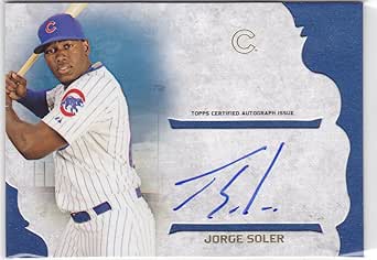 Amazon.com: 2015 TOPPS SIMPLY SUPREME JORGE SOLER AUTO AUTOGRAPH CUBS ...