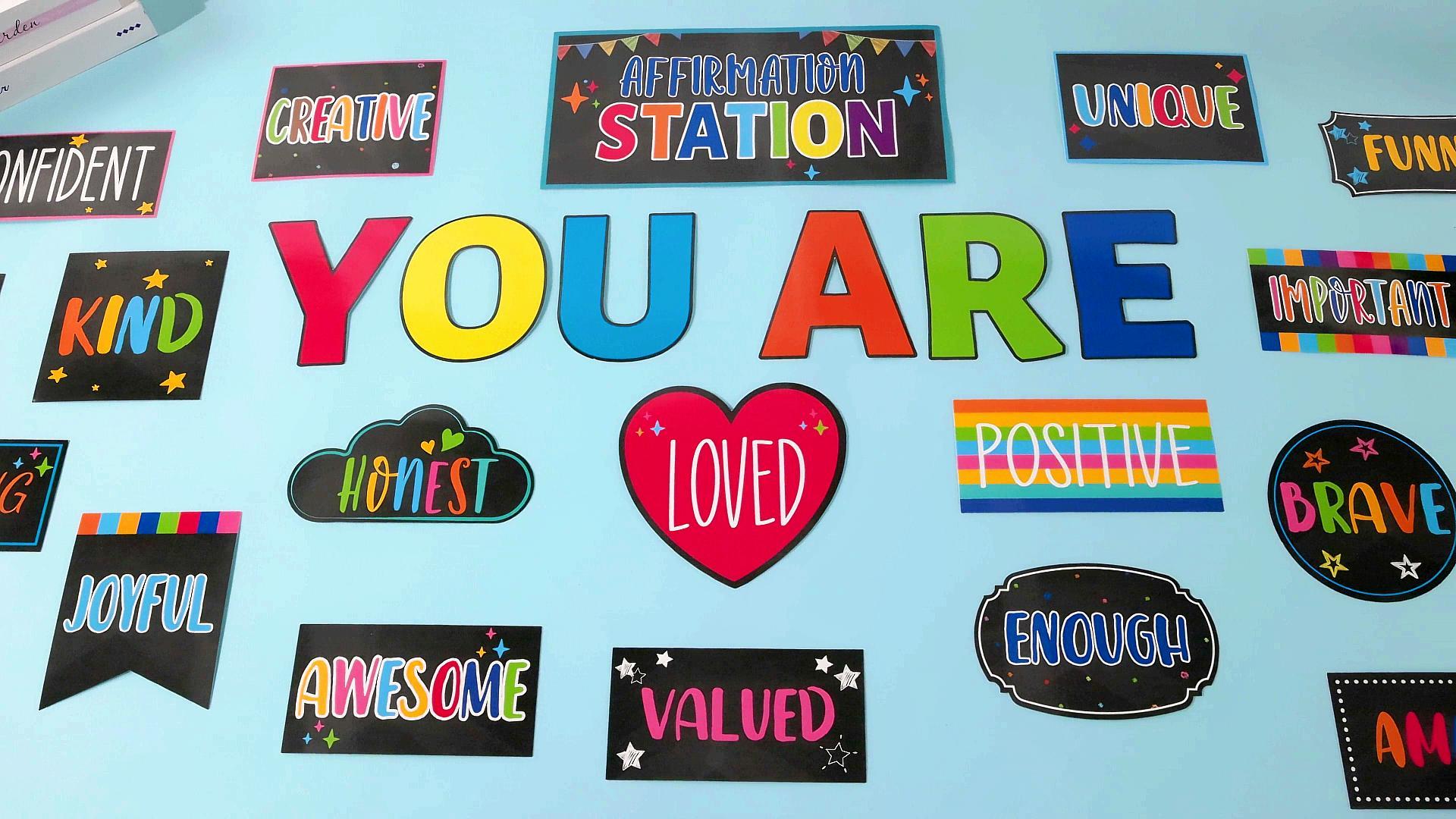 Back Board Affirmation Station, Motivational Wall Decor, Daycare ...