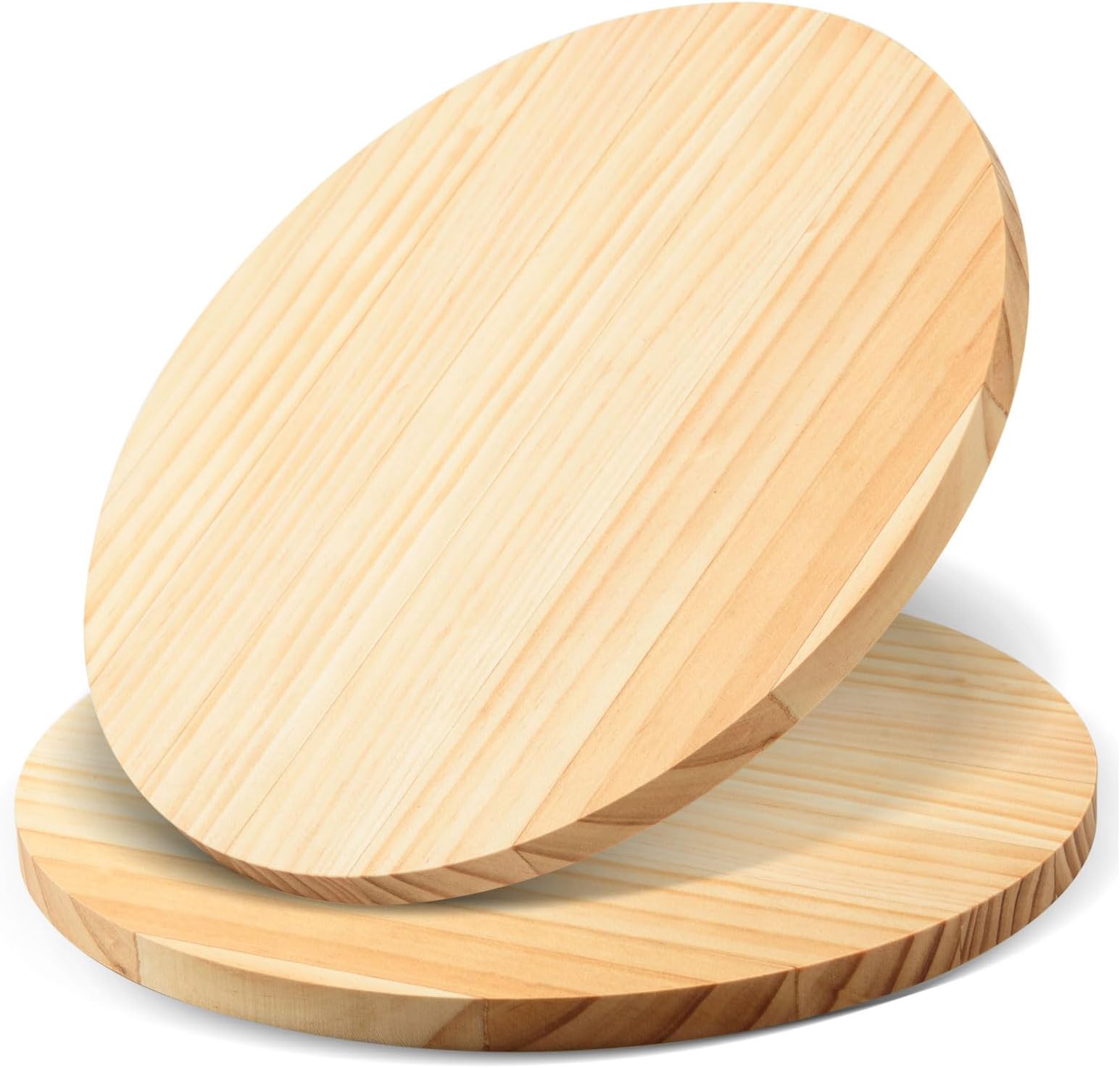 Amazon.com: AWIZOM 2 Pack 12 Inch Round Wood Plaque Pine Wood Circle ...