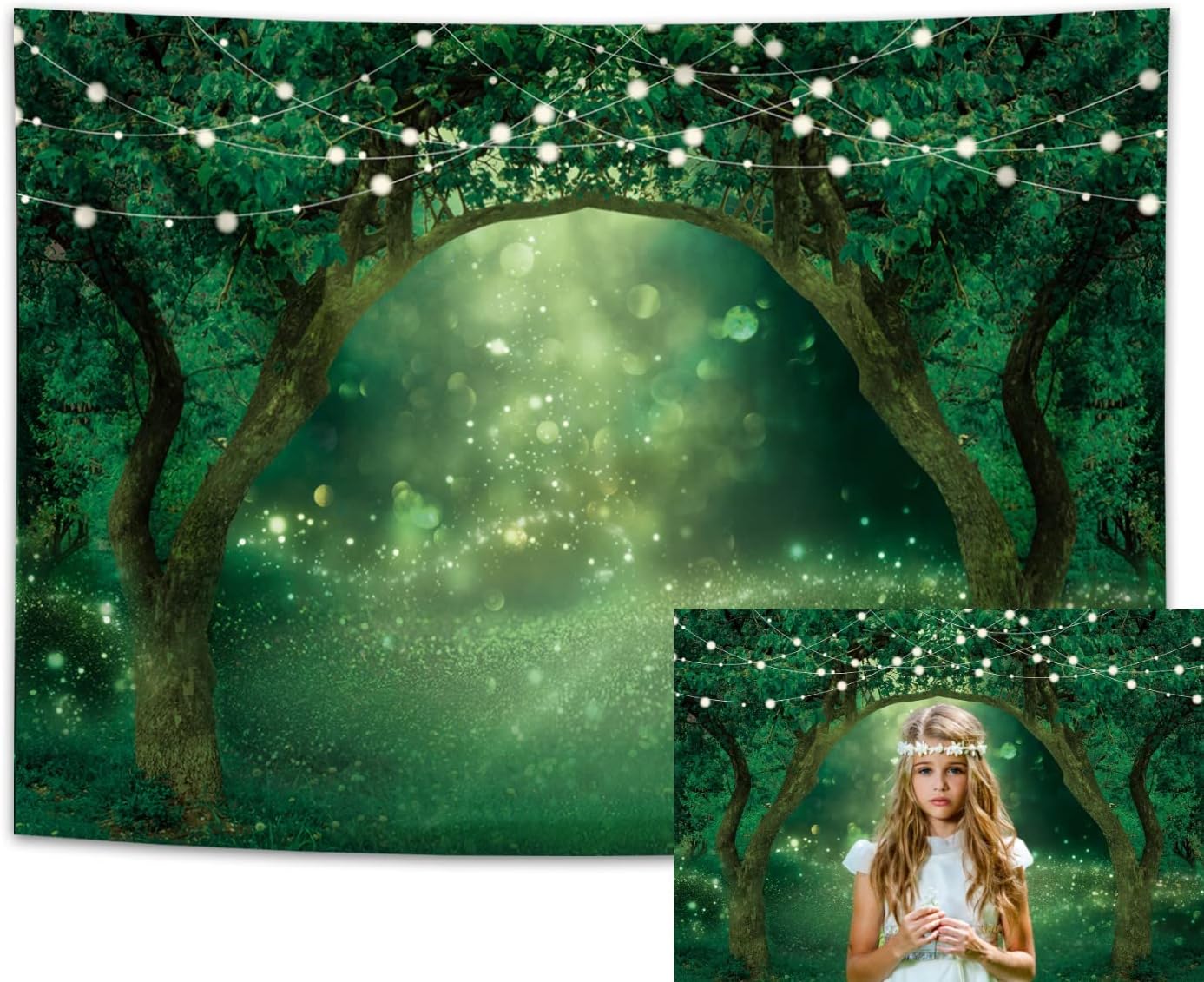 Amazon.com : 7x5ft Spring Enchanted Fairytale Forest Backdrop for ...