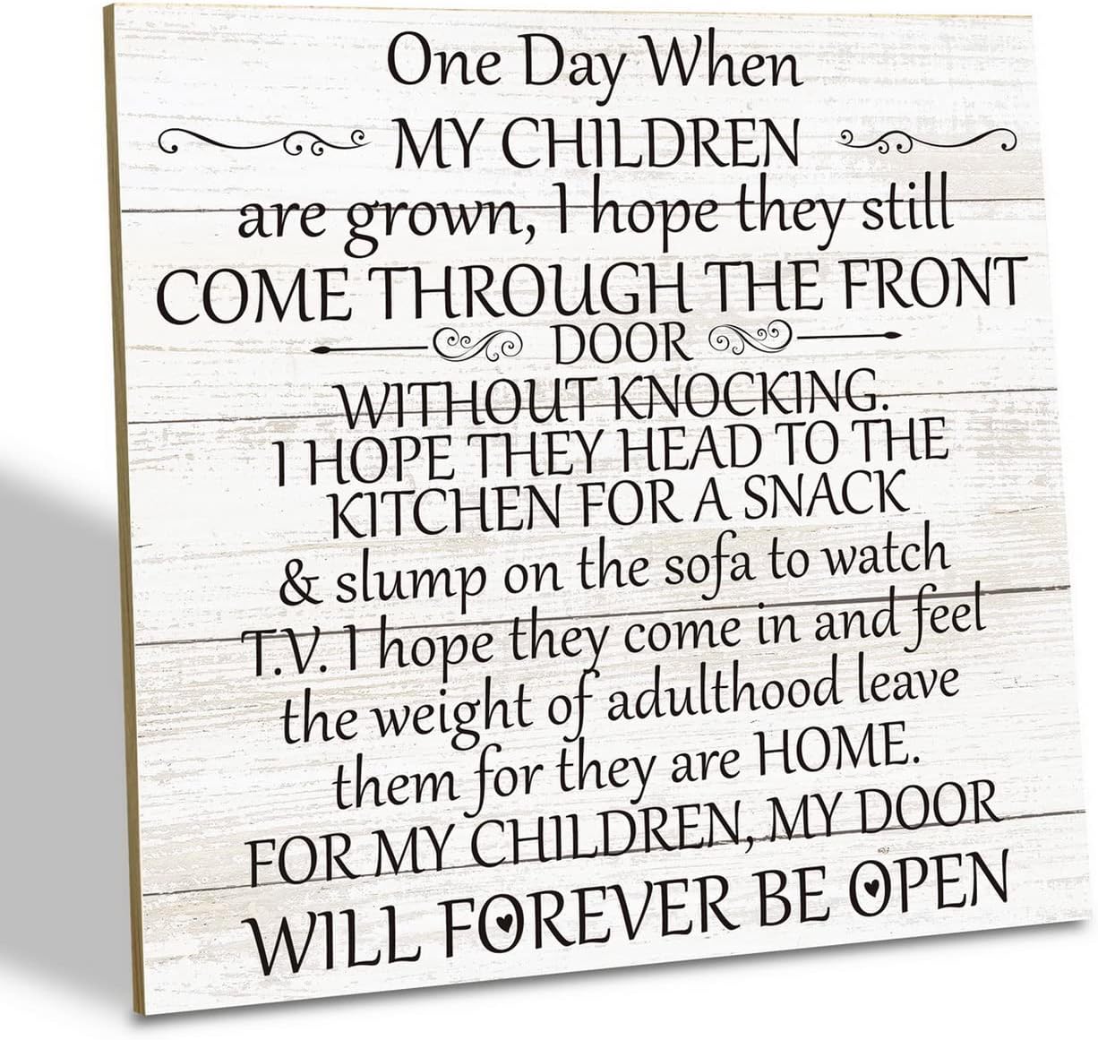 Amazon.com: Family Sign, One Day When My Children Are Grown..., Wood ...