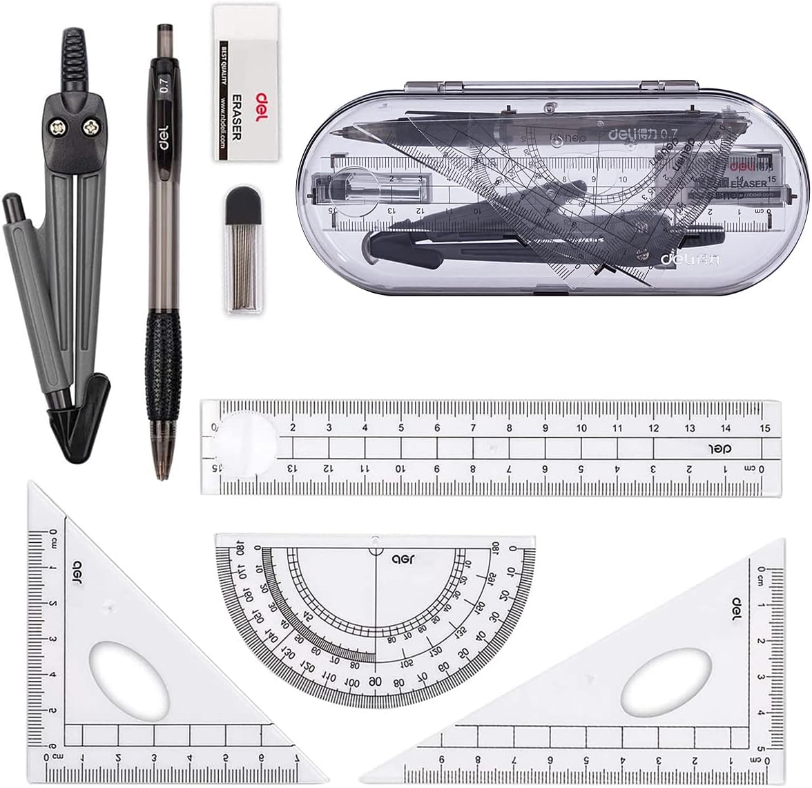 Glosoni Essential Tools For School,Geometry Compass Sets ...