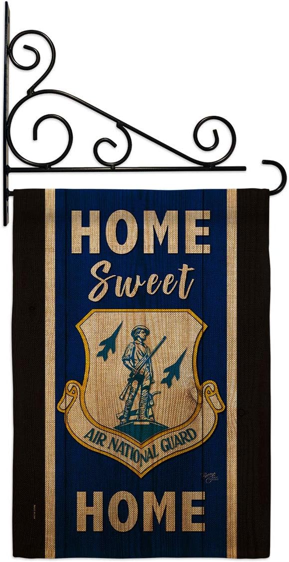 Amazon.com : Home Sweet Air National Guard Burlap Burlap Garden Flag ...