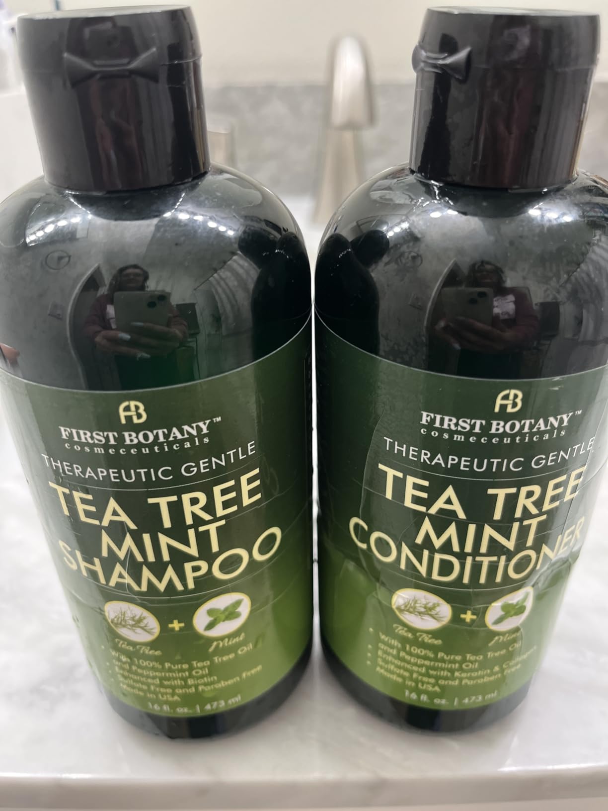 Amazon.com : Tea Tree Mint Shampoo and Conditioner - Pure Tea Tree Oil ...