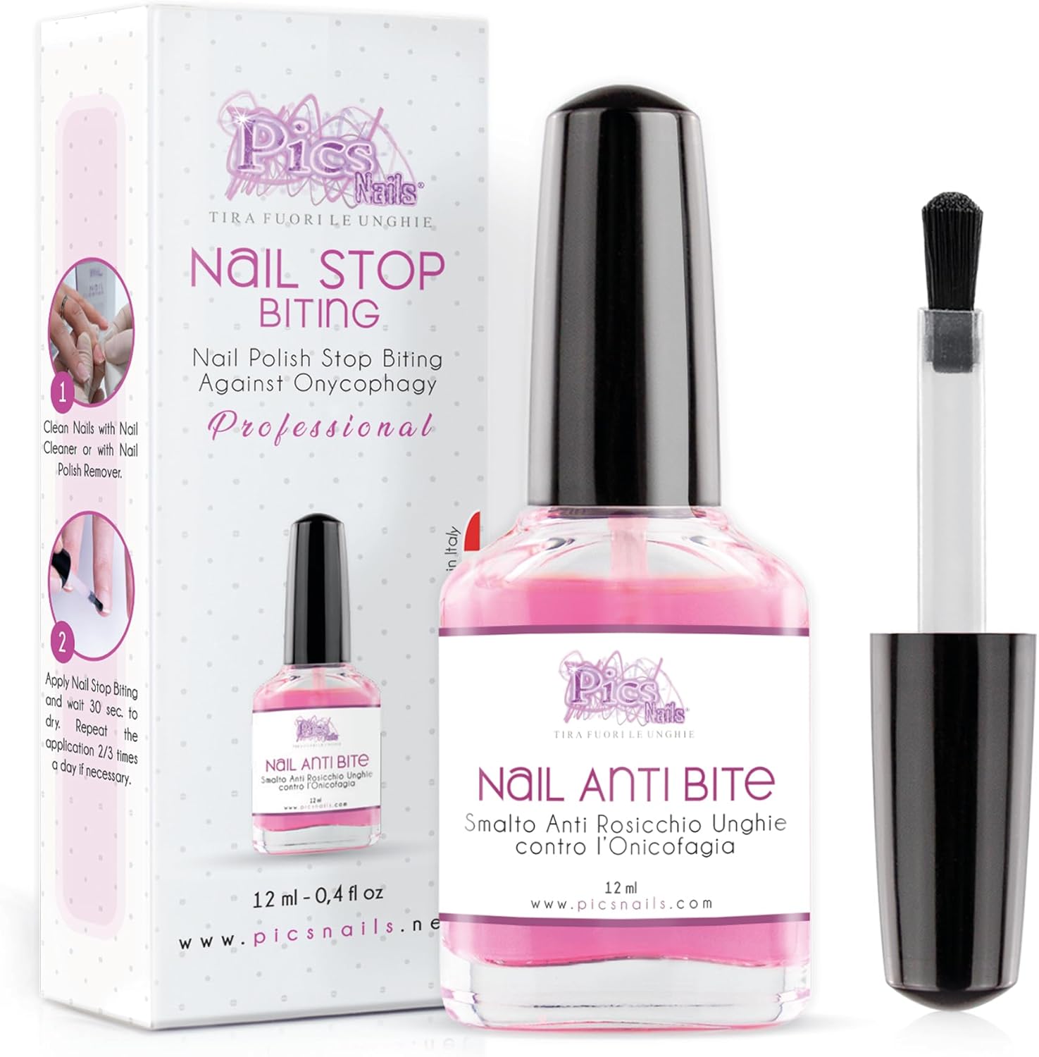 Nail Stop Biting Professional bitter Nail Polish 12 ml - nail biting ...