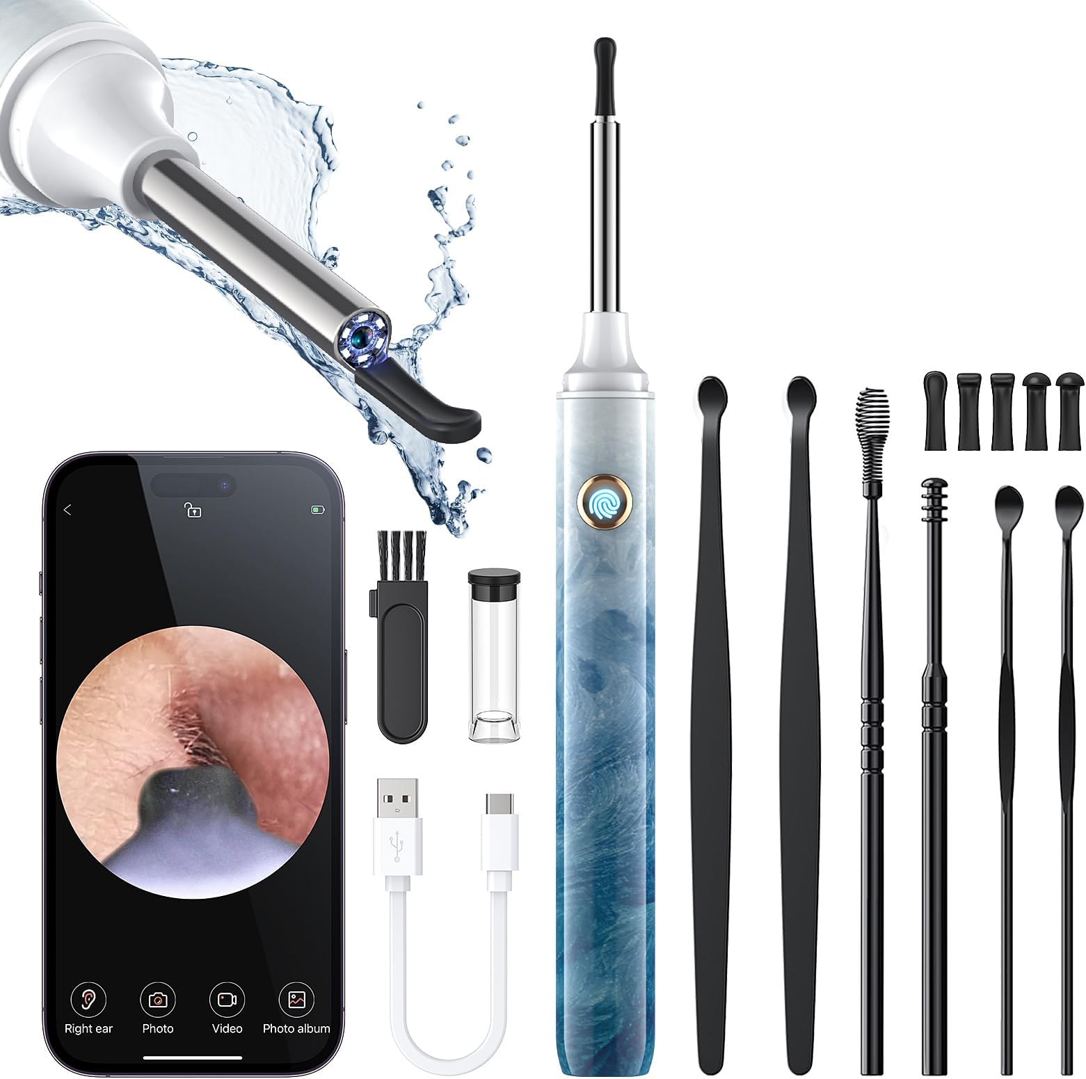 Amazon.com: Ear Wax Removal Tool Camera - Ear Cleaner with 1080P HD ...