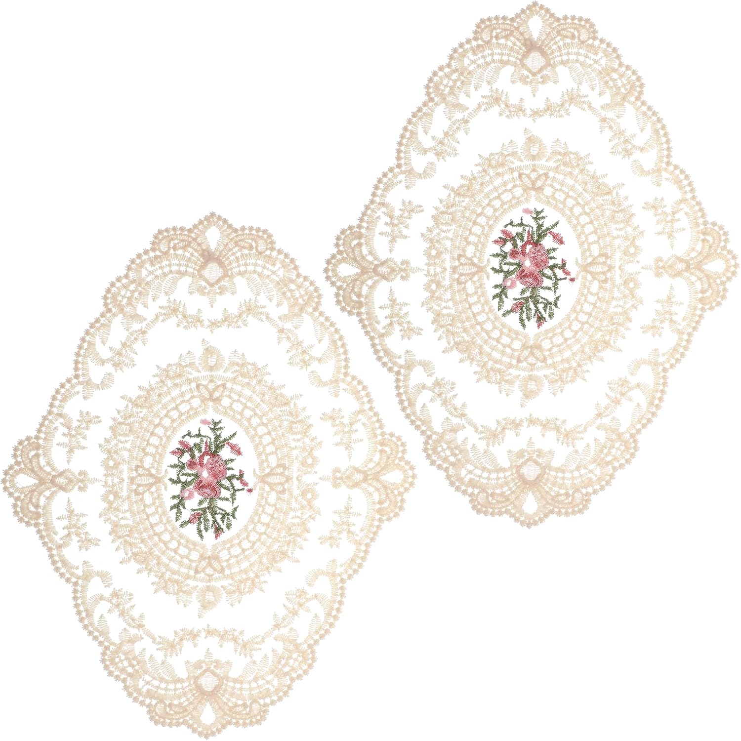 Amazon.com: 2PCS Lace Doilies for Tables, Lace Placemats Doilies for ...