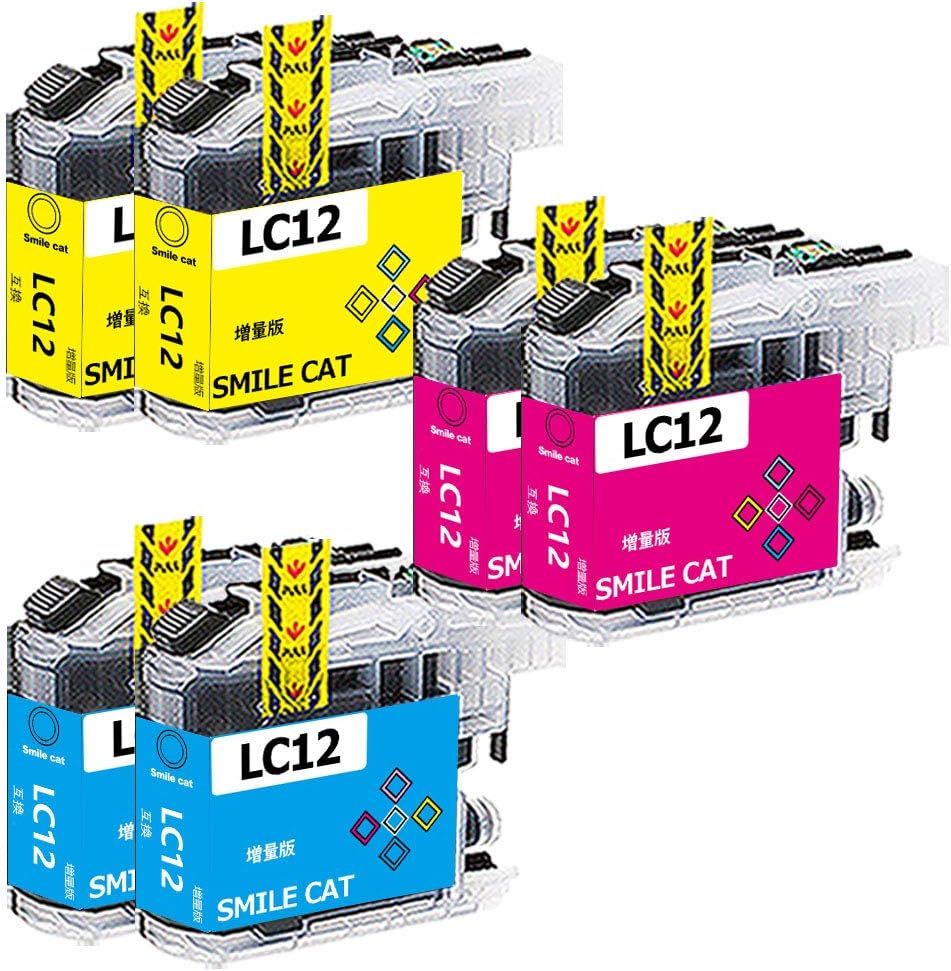 Amazon.co.jp: 【pomme】 LC12/17Y イエロー 染料 お得な2本セット 大容量 ブラザー対応 互換インク 残量表示機能 ...