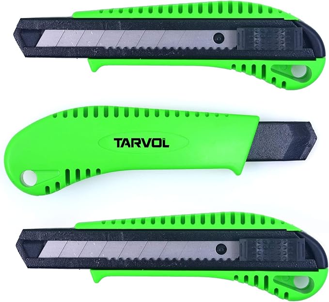 Amazon.com: Box Cutter Utility Knife (3 PACK) - Premium Grade Strength ...