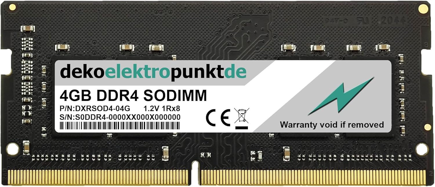 dekoelektropunktde 4GB Memoria RAM adatta per Asus X556UA (DDR4) (DDR4 ...