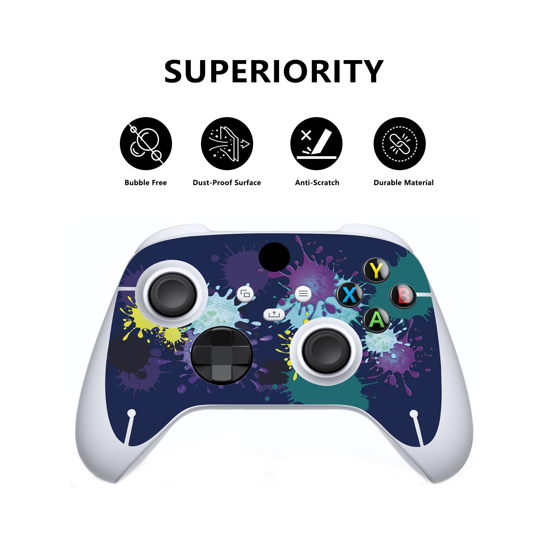 Snapklik.com : PlayVital Splattering Paint Custom Vinyl Skins For Xbox ...