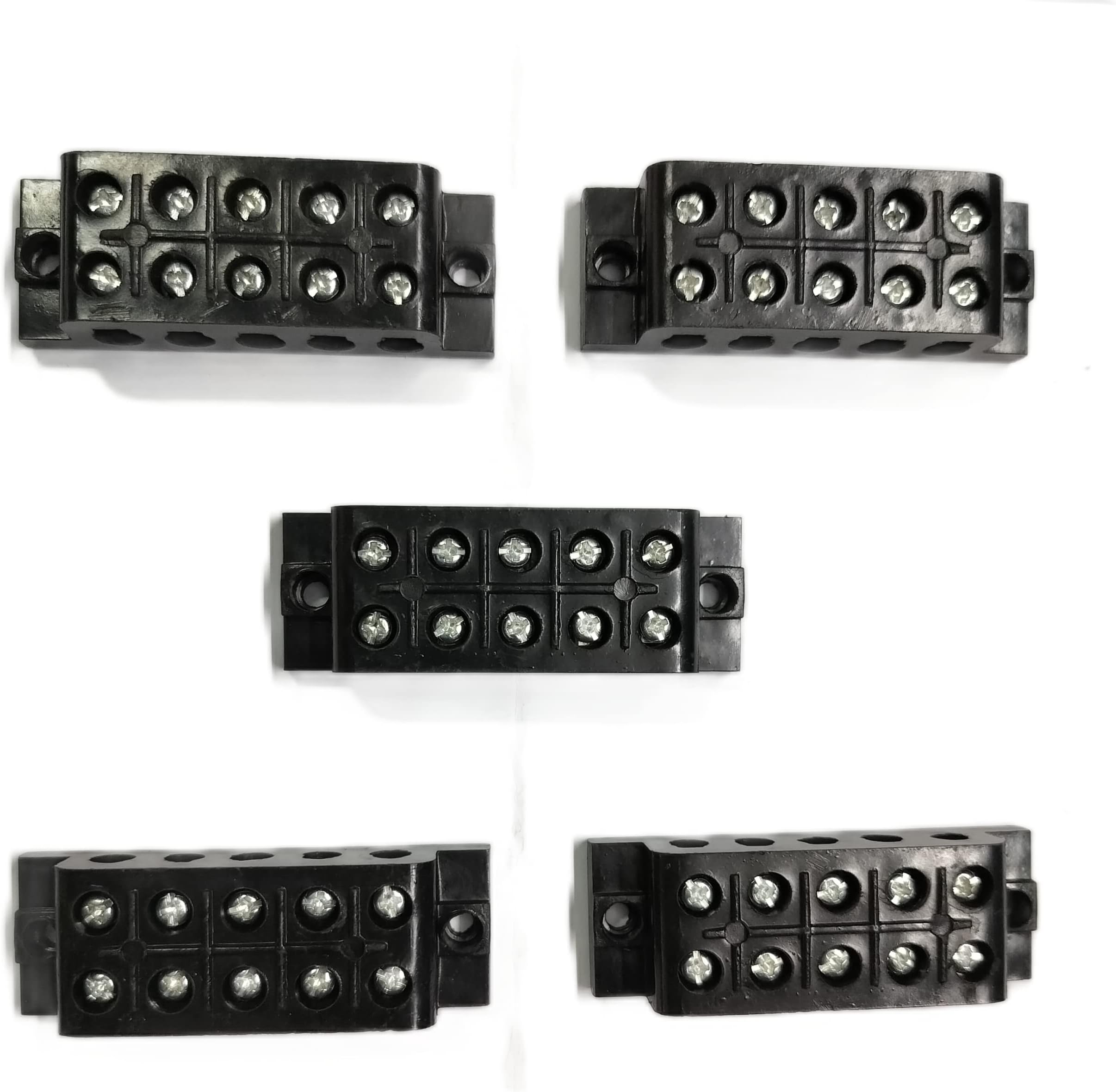 Control Panel 30A 5 Way Bakelite Connector Strip Double Row Barrier ...