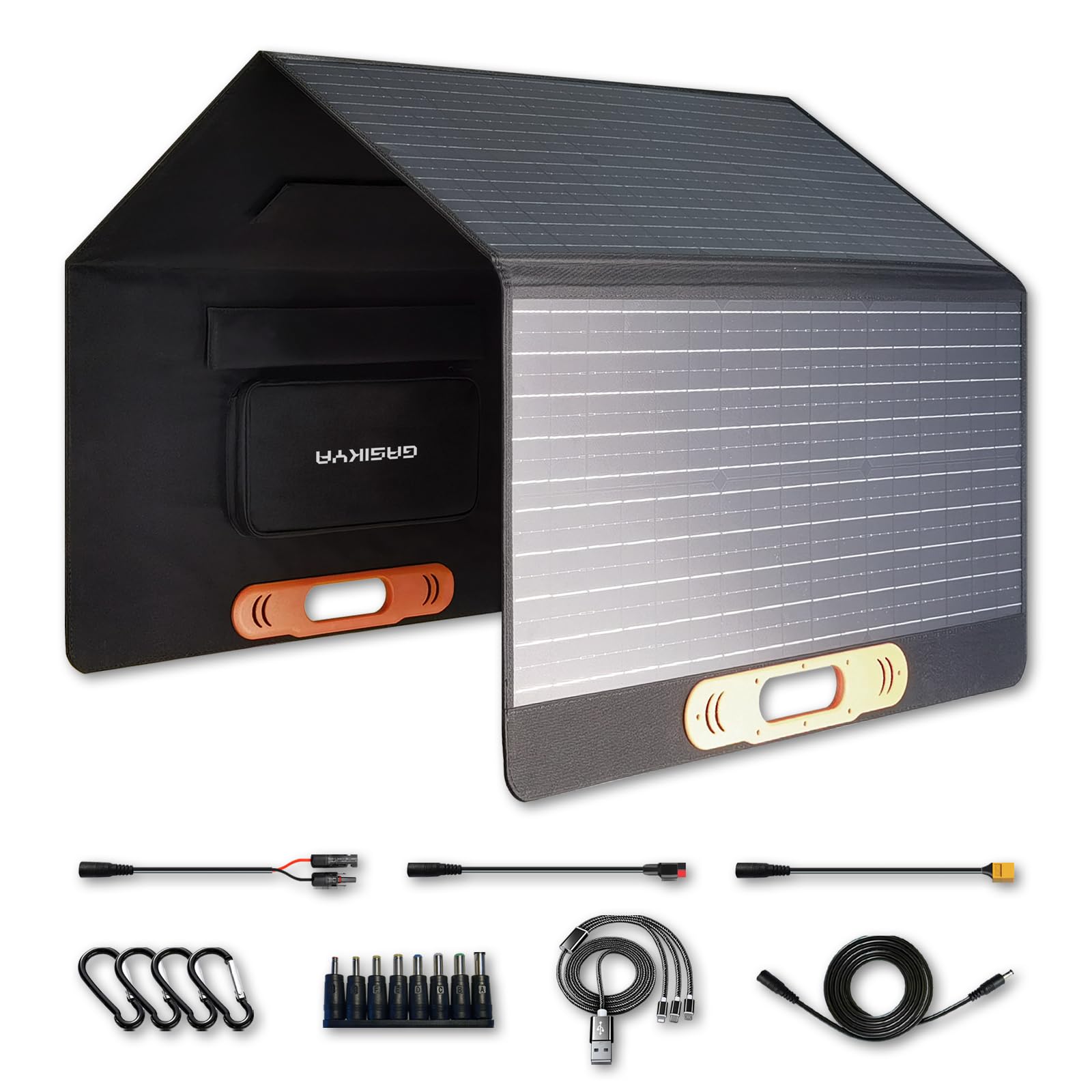 Portable Solar Panel 200W 18V Monocrystalline Solar Panel Kit with USB ...