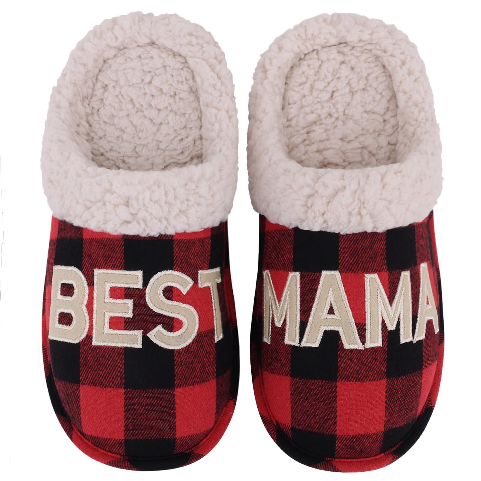 Amazon.com | shevalues Best Mama Papa House Slippers for Mom and Dad ...