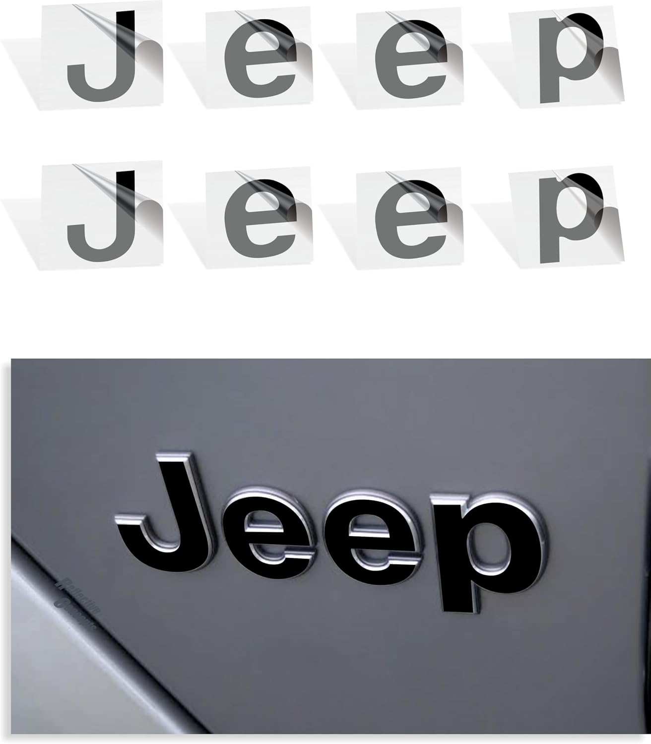 Amazon.com: Reflective Concepts Jeep Fender Emblem Overlay Decal ...
