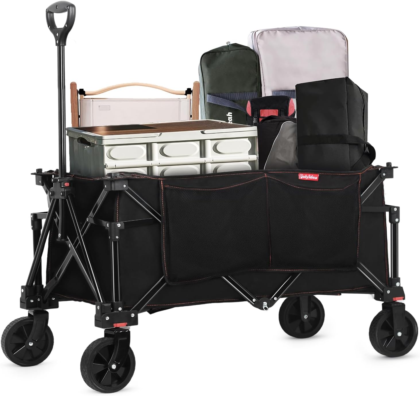 Amazon.com: Polyidea Collapsible Wagon, Folding Utility Wagon Cart for ...