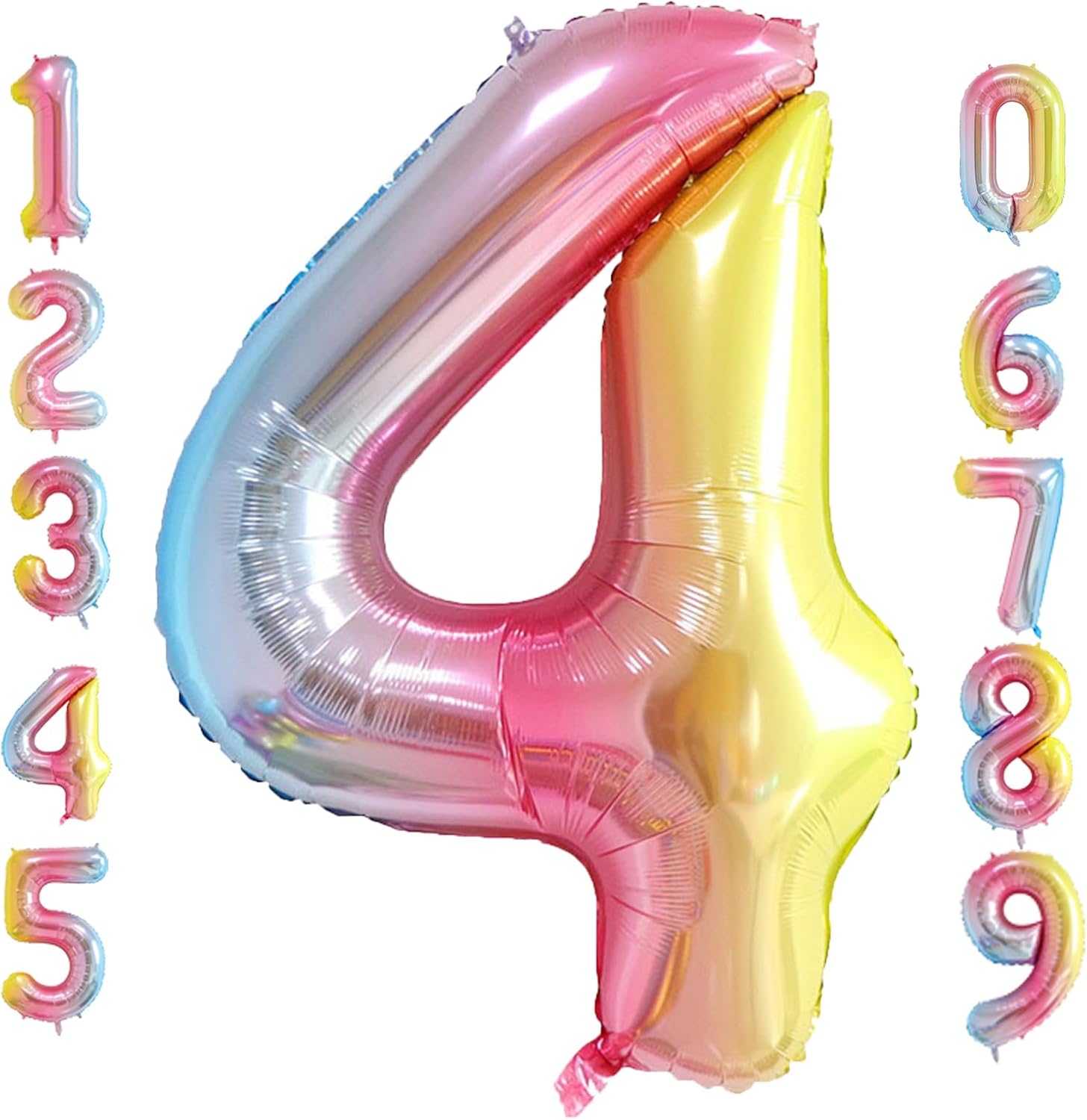 Oboteny Ballons Anniversaire 4 Ans, 40"(101cm) Ballons de Baudruche ...