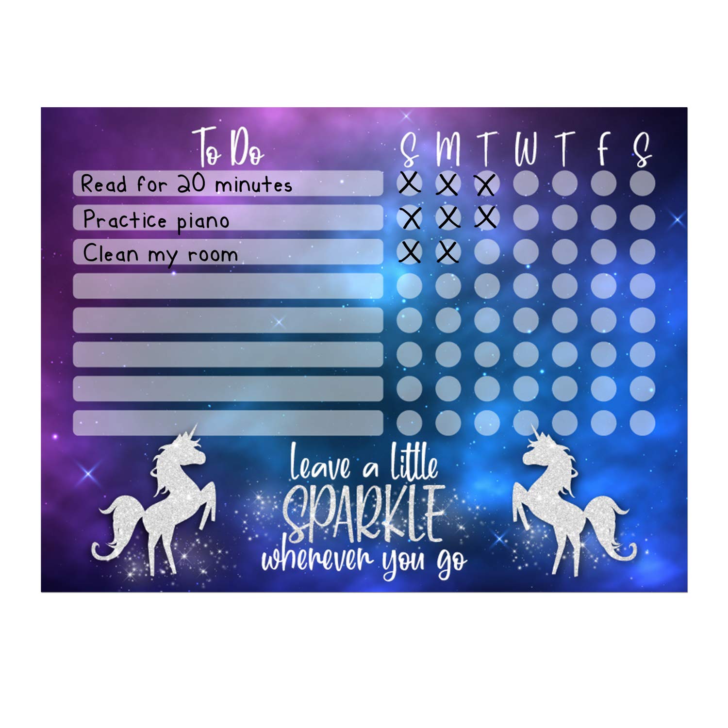 Snapklik.com : Kids Dry Erase Whiteboard Chore Chart Removeable And ...