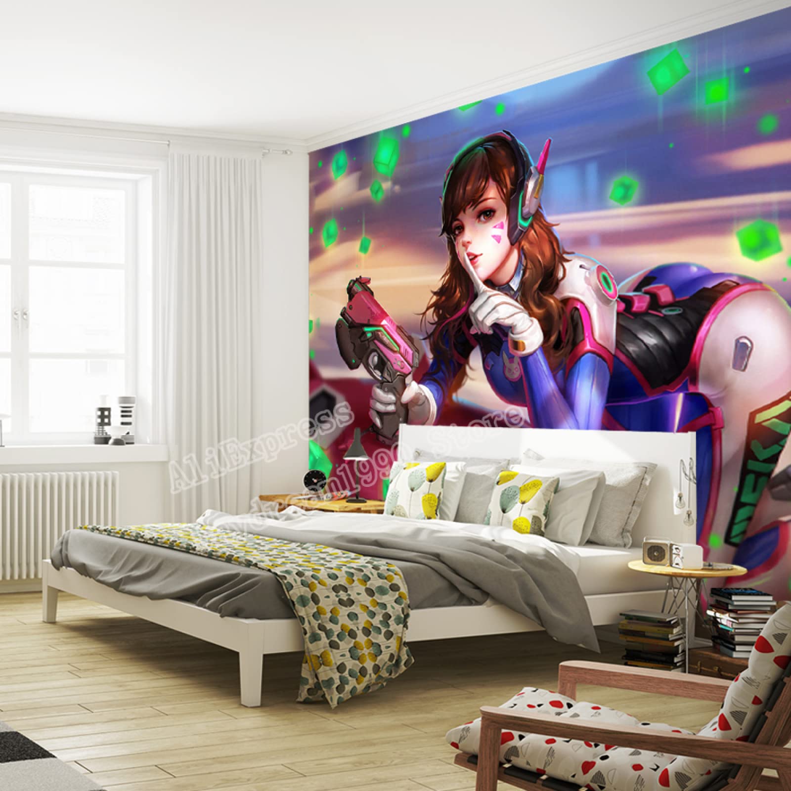 Wallpaper Overwatch Dva Game