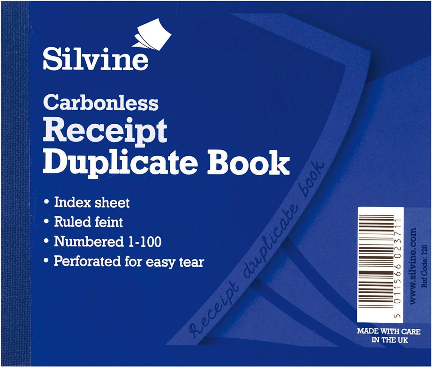 3 X Duplicate Receipt Book 720 Carbonless Numbered 1-100 100 Pages 50 ...
