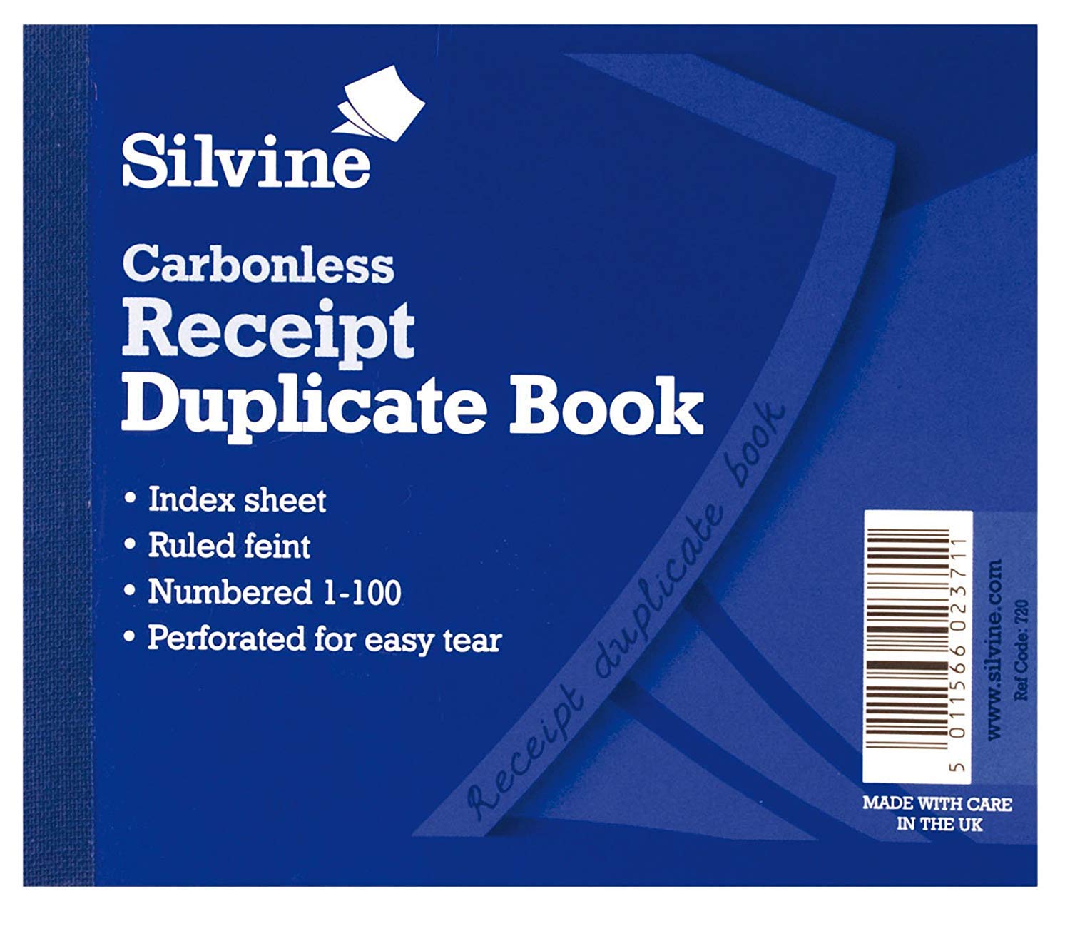 3xDuplicate Receipt Book 720 Carbonless Numbered 1-100 100 Pages 50 ...