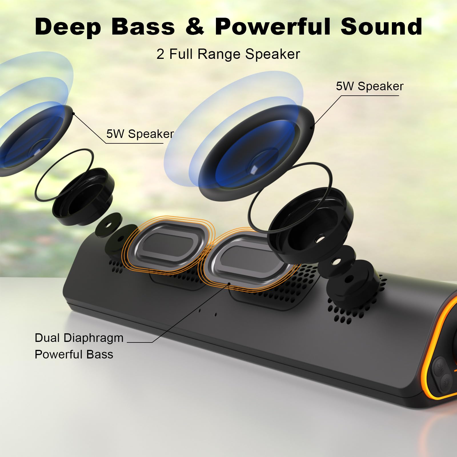 Snapklik.com : SOULION R50 Bluetooth Computer Speakers, 3.5mm PC Sound ...