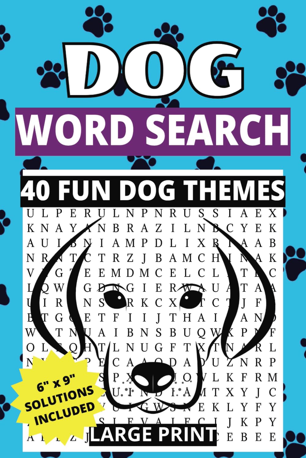 Dog Word Search Puzzle: Dog Themed Word Search Book for Dog Lovers ...