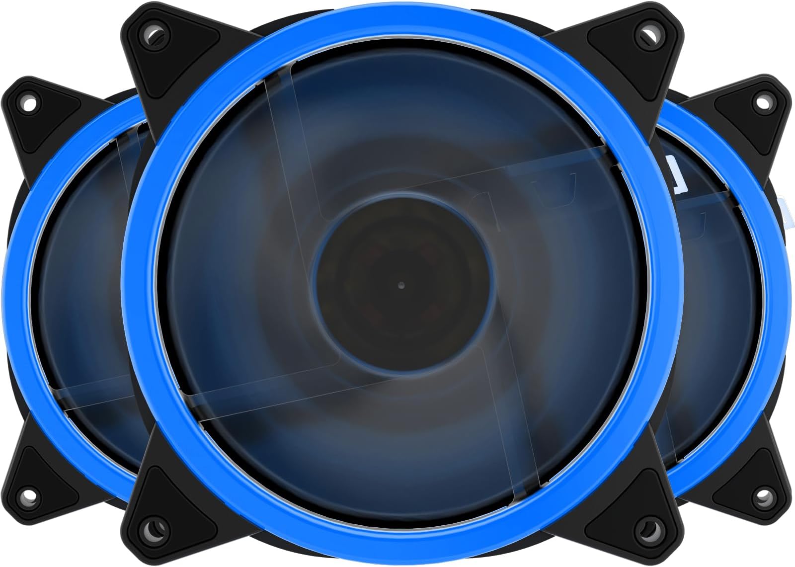 Amazon.com: LOGISYS Computer CF120BL 120MM BLUE QUAD 4-LED ULTRA BRIGHT ...