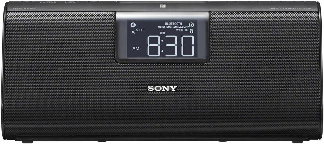 Sony NFC Bluetooth Wireless Clock Radio Speaker System, Negro, 12.5000 ...