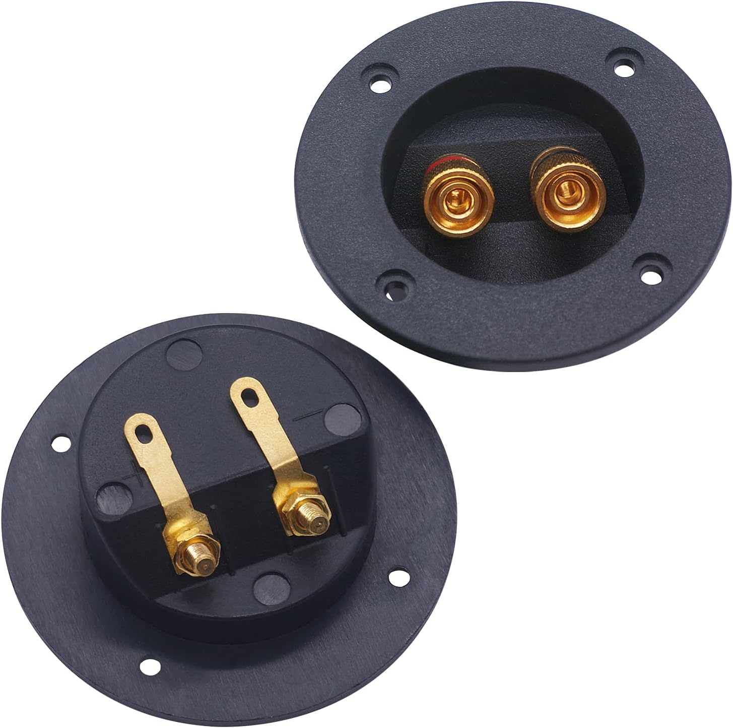 Amazon.com: Facmogu 2PCS 3 Inch Round 2-Way Speaker Box Terminal Cup ...