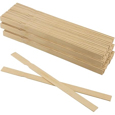 Amazon.com: MOUYAT 100 PCS 14 x 1 x 1/8 Inch Paint Stir Sticks Bulk, 3mm Thick Wooden Flat Stir ...