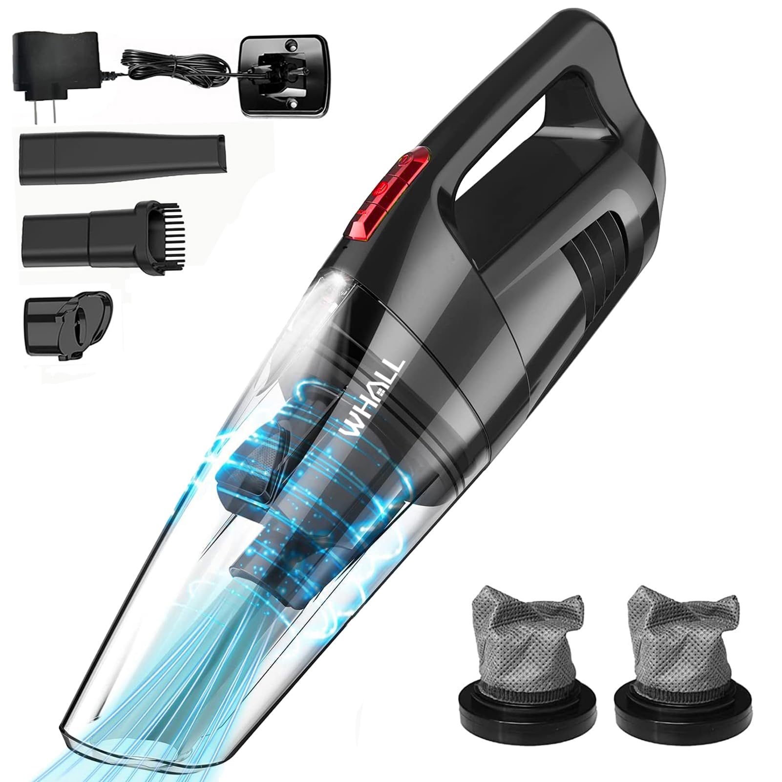 Amazon.com - whall Handheld Vacuum Cordless, 8500PA Strong Suction Hand ...