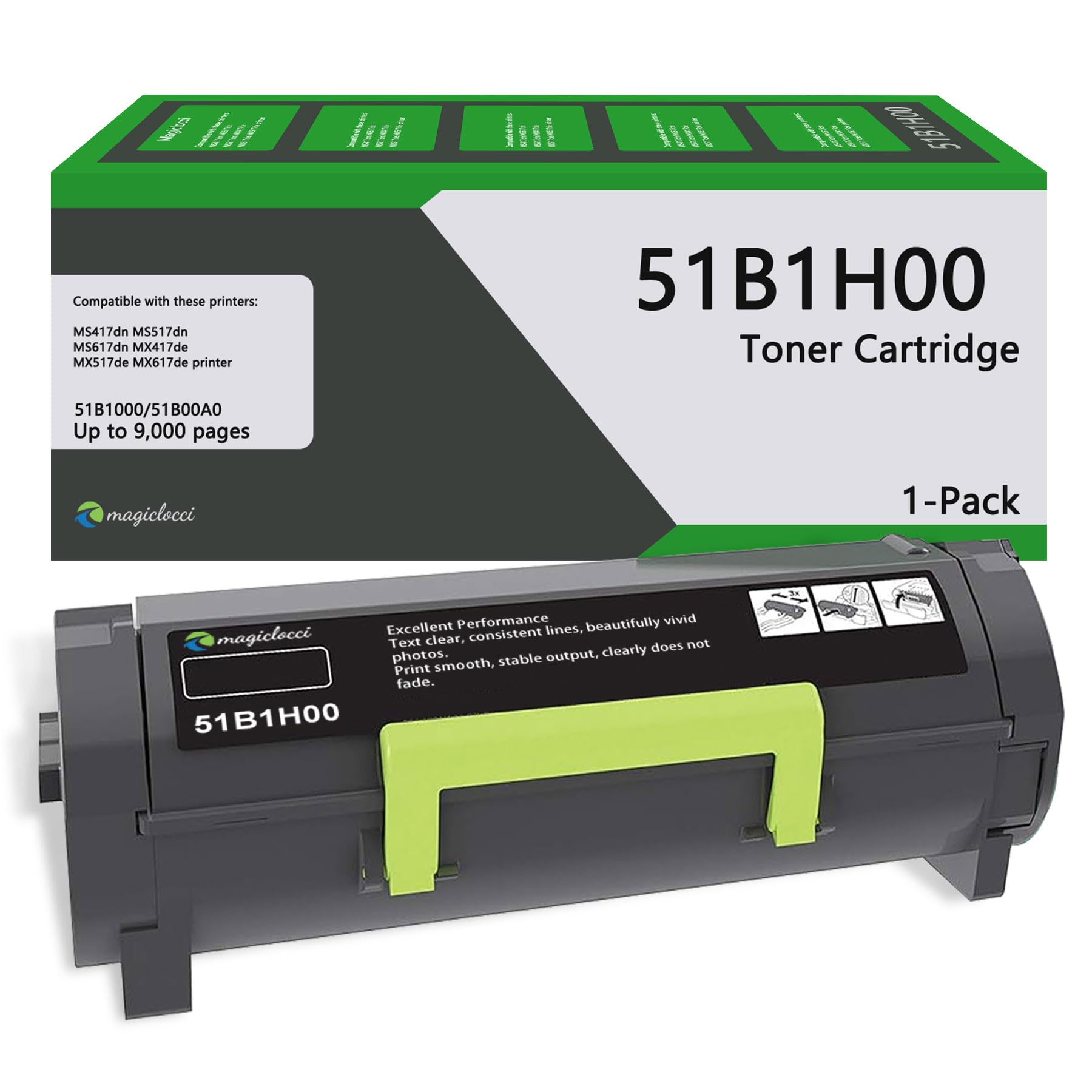51B1H00 Replacement Toner Cartridge 8500 Pages YeaImage Remanufactured ...