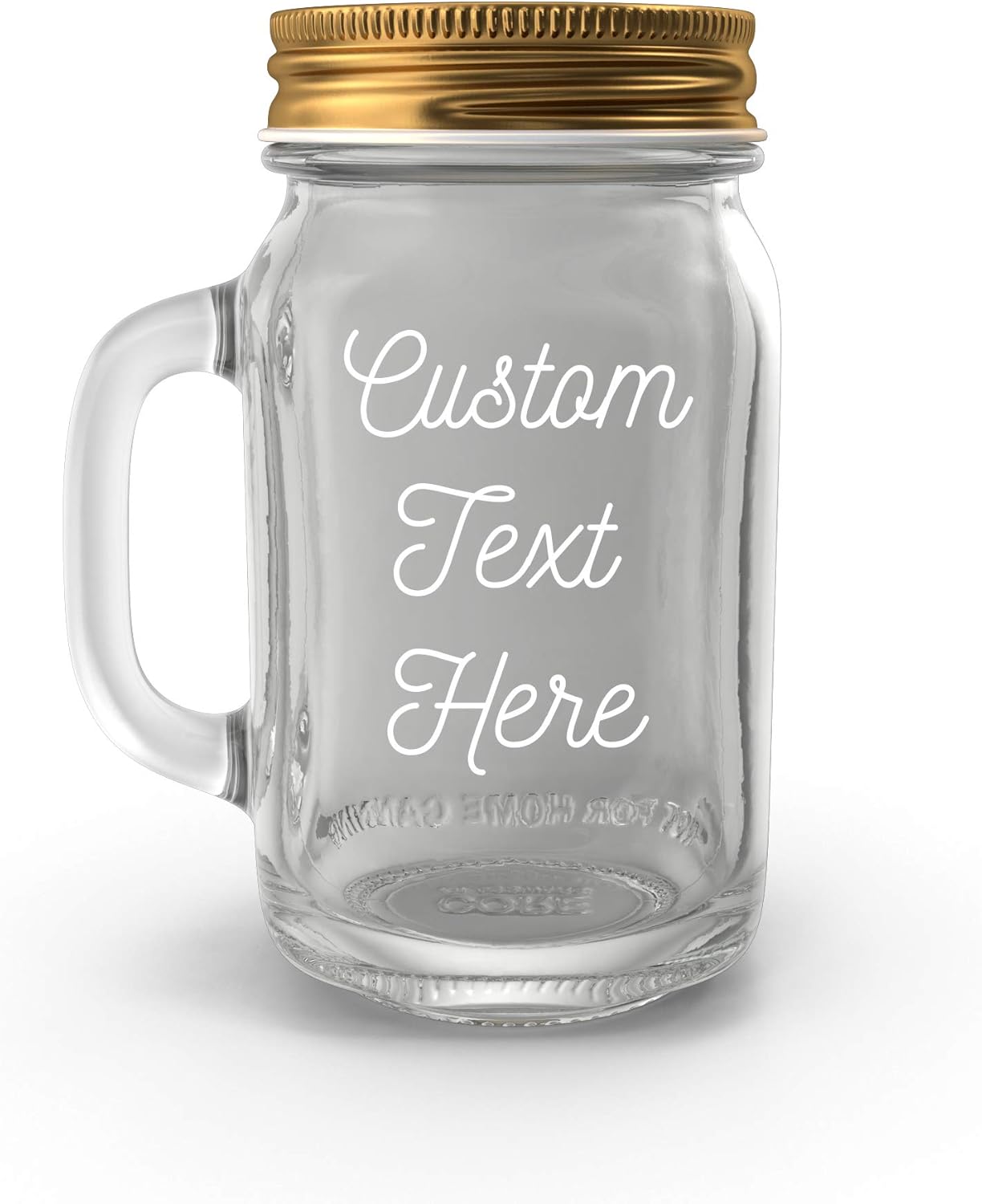 Amazon.com: Customized Mason jar with Custom Text - Personalized Gift ...