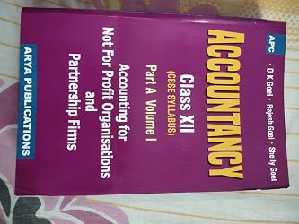 Accountancy Part A Vol. 1 (Accounting For Partnership Firms) For Class ...