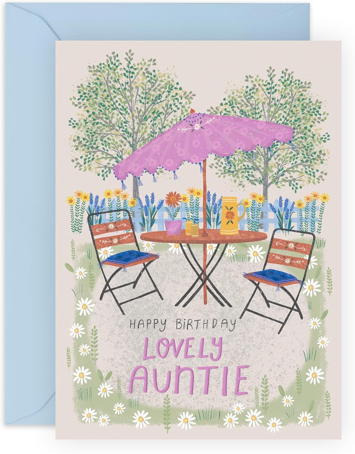 Amazon.com : CENTRAL 23 Auntie Birthday Card - To A Lovely Aunt ...