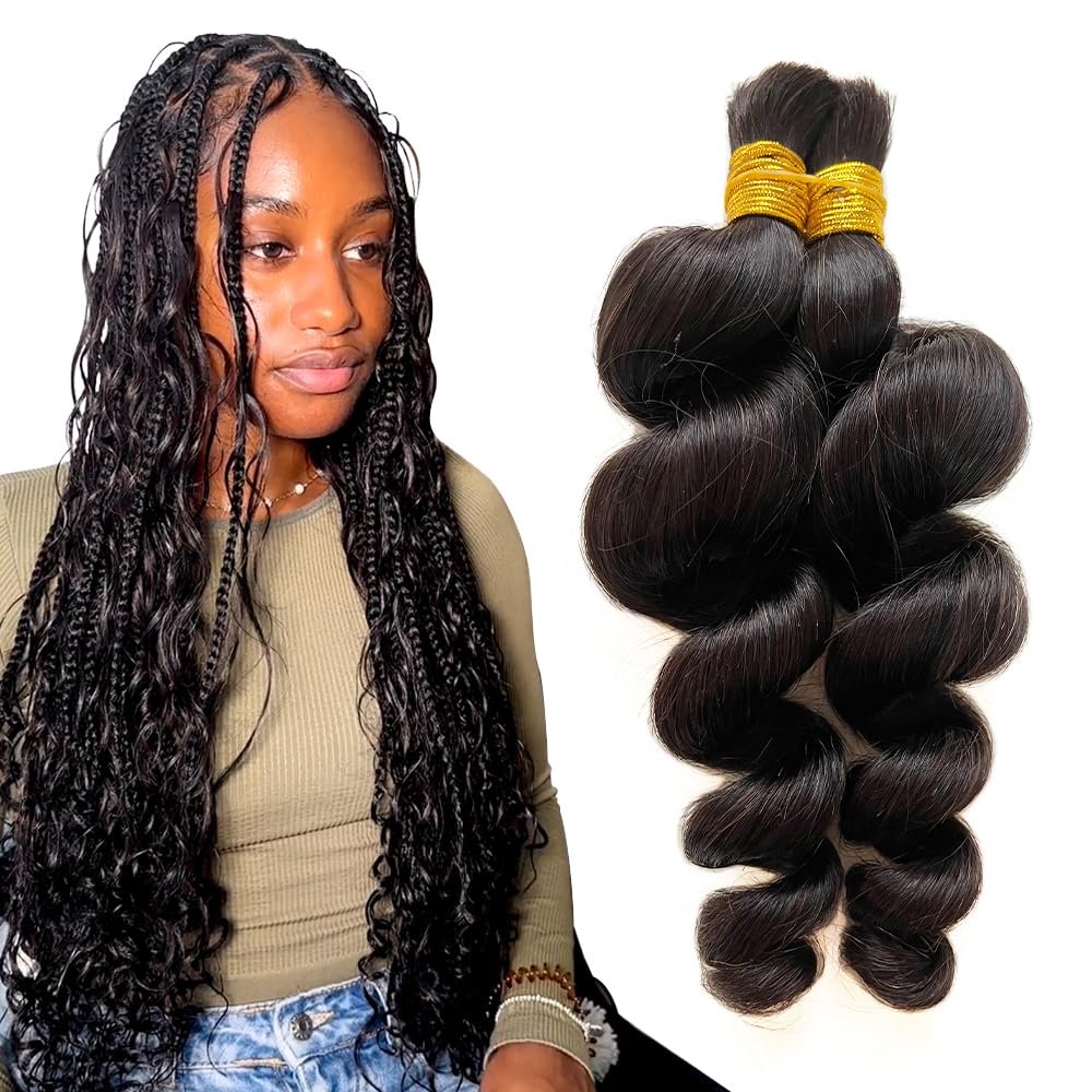 Amazon.com : YAOJISUDAJI Micro Braids Extension Hair Bulk Hair For ...