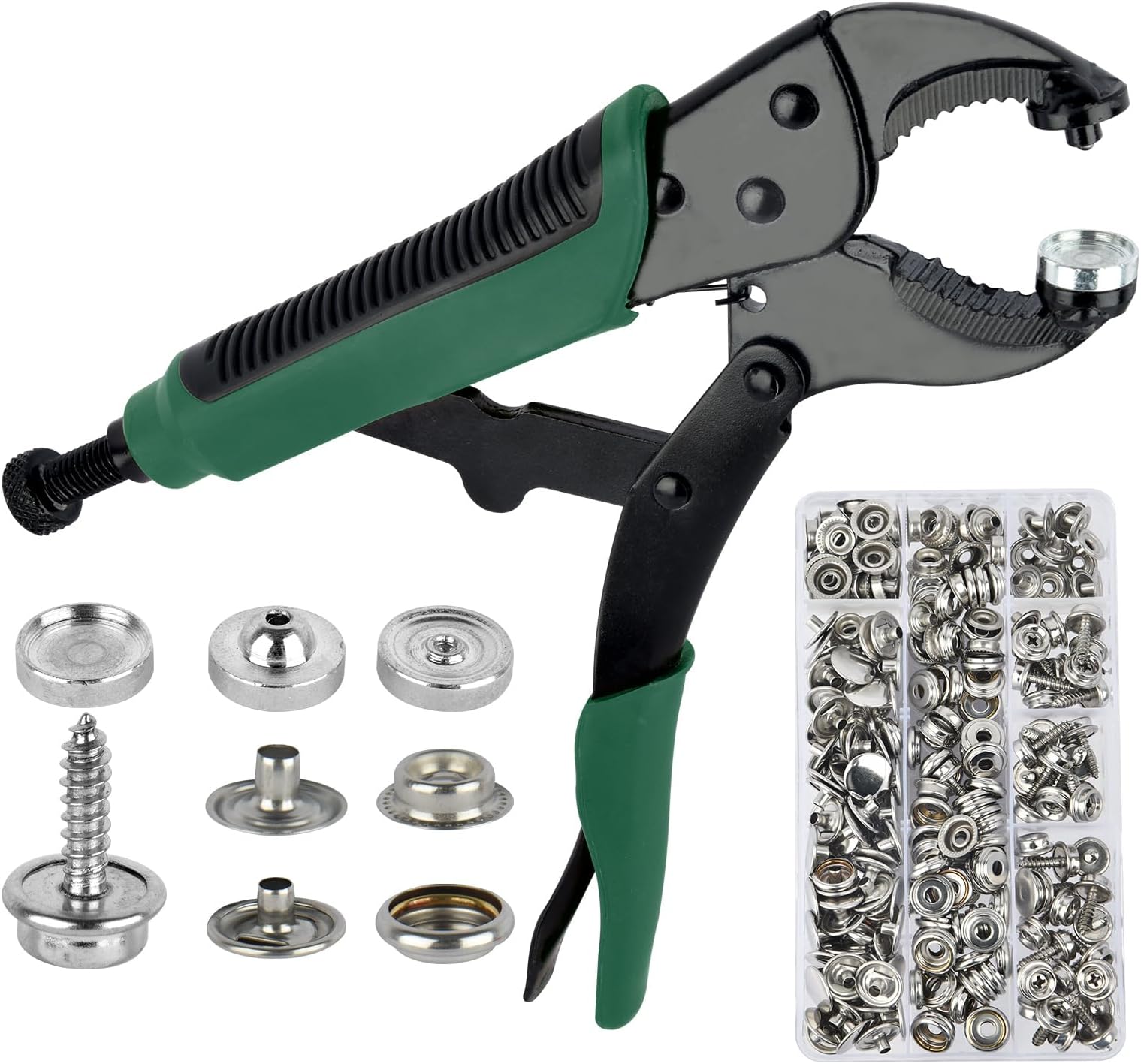 SHAVINGFUN Heavy Duty Snap Fastener Tool, Snap Pliers Tool Kit for Boat ...