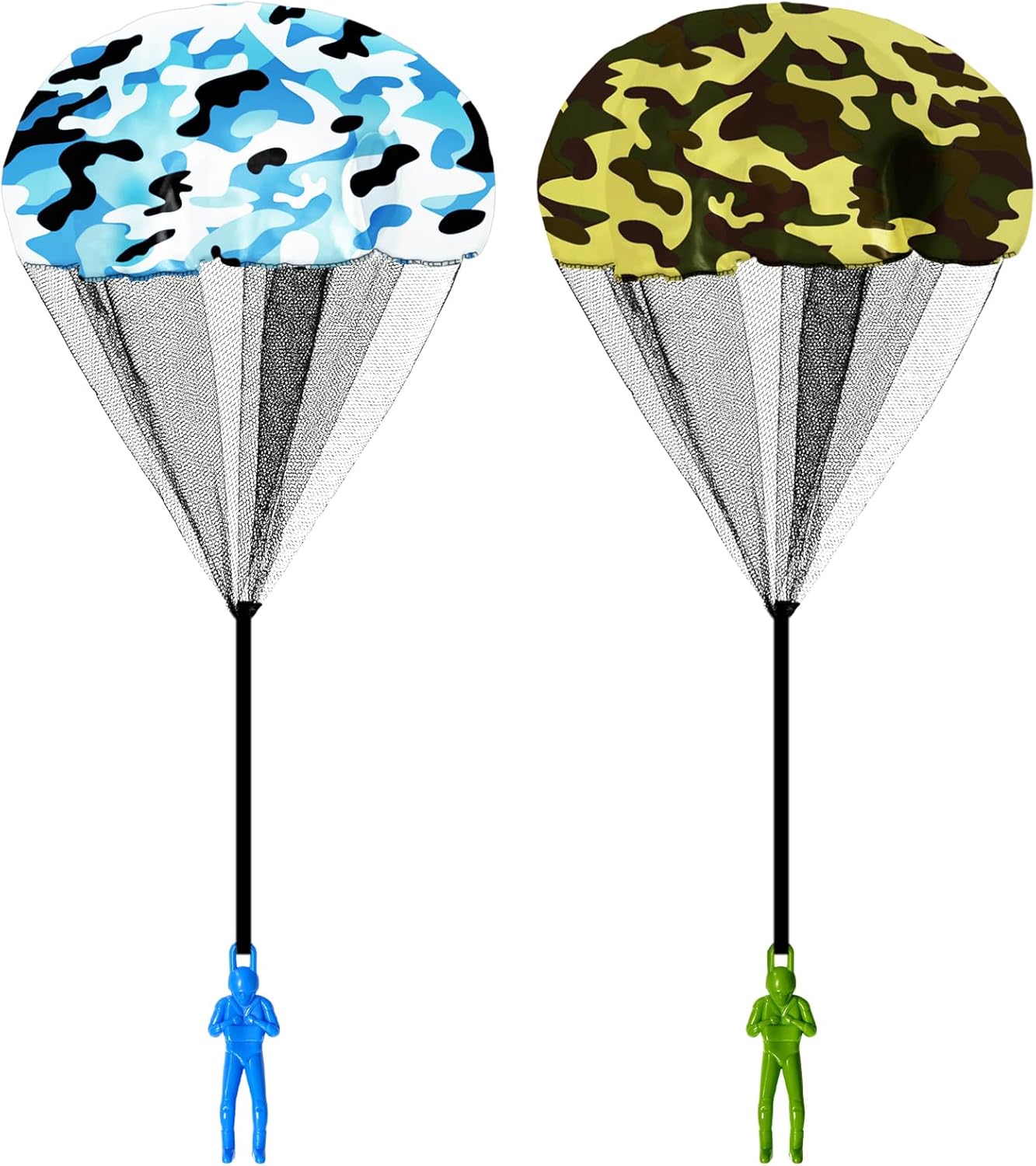WELANE Outdoor Flying Toys, 2 PCS Hand Throw Parachute Toy for Party ...