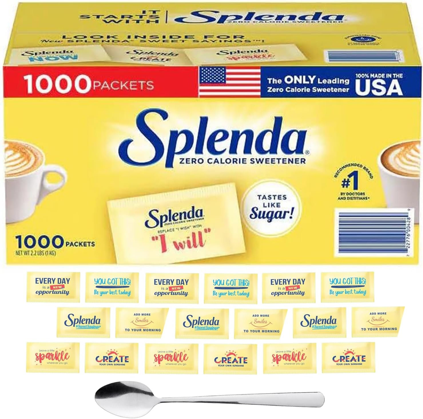 Amazon.com: Splenda Sweetener, 1200 Count, 2.65 lbs (Packaging may vary ...