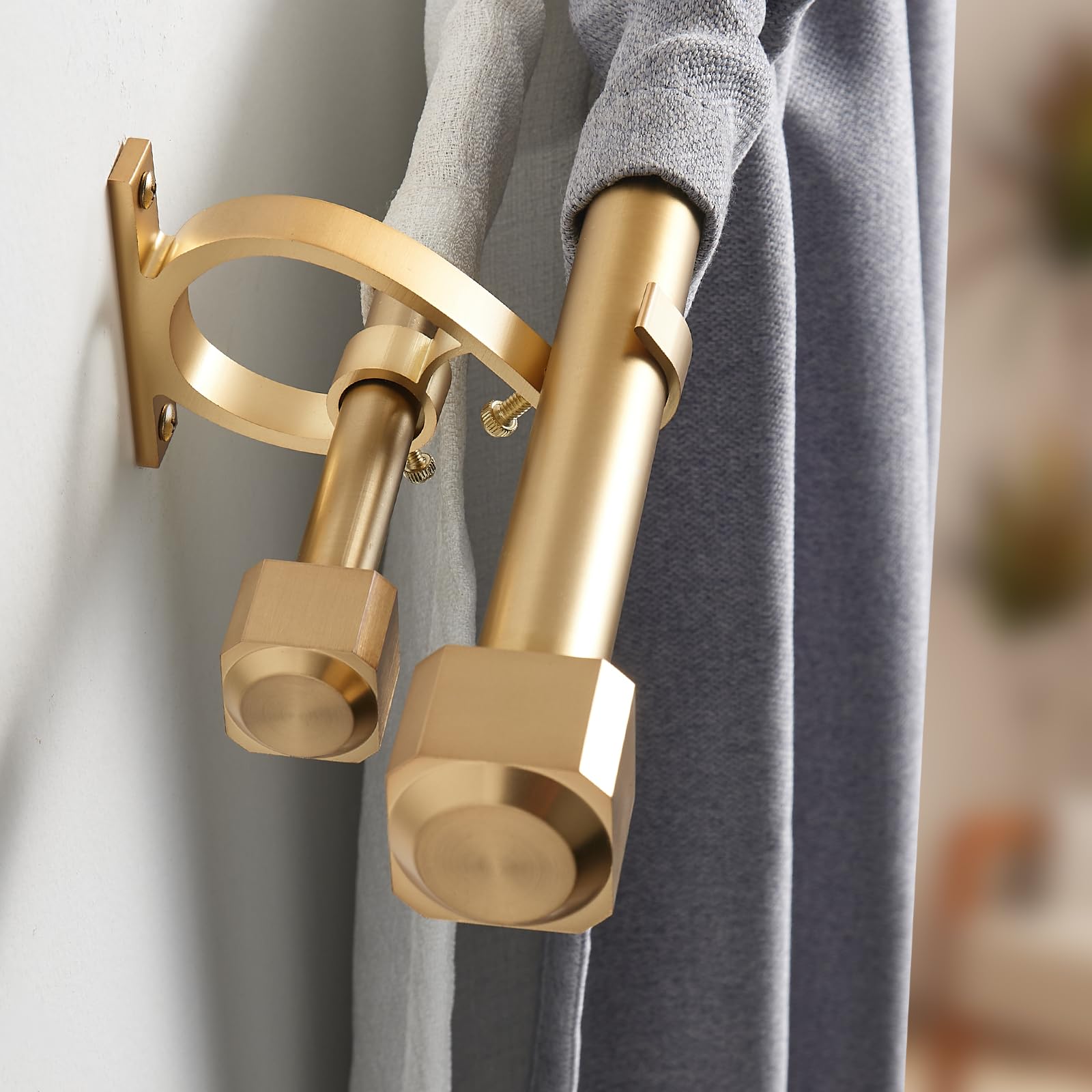 Snapklik.com : 1 Inch Double Curtain Rod 72 To 144 Inch(6-12 Feet ...