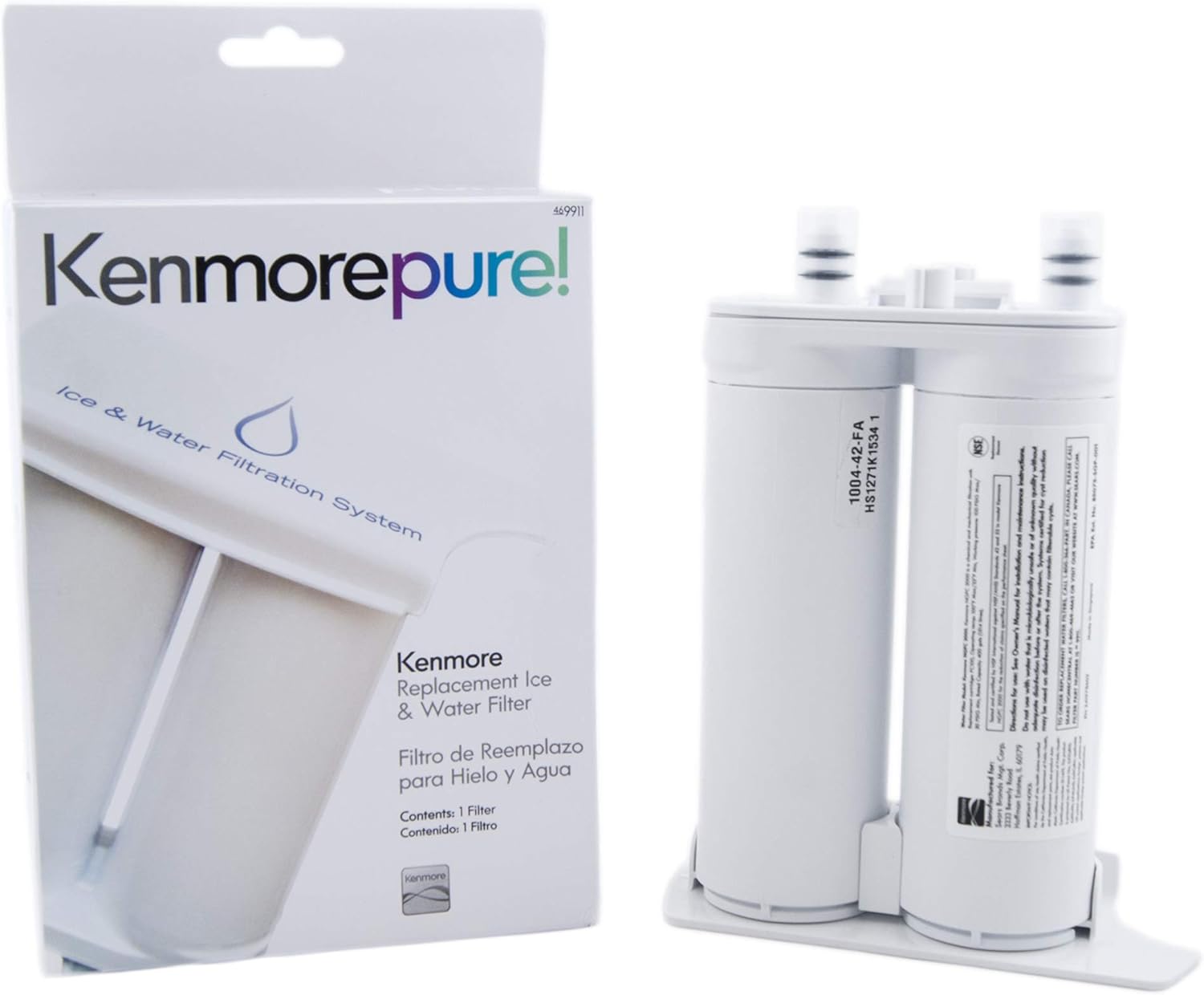 Amazon.com: Kenmore 9911 Refrigerator Water Filter, 1 Count (Pack of 1 ...