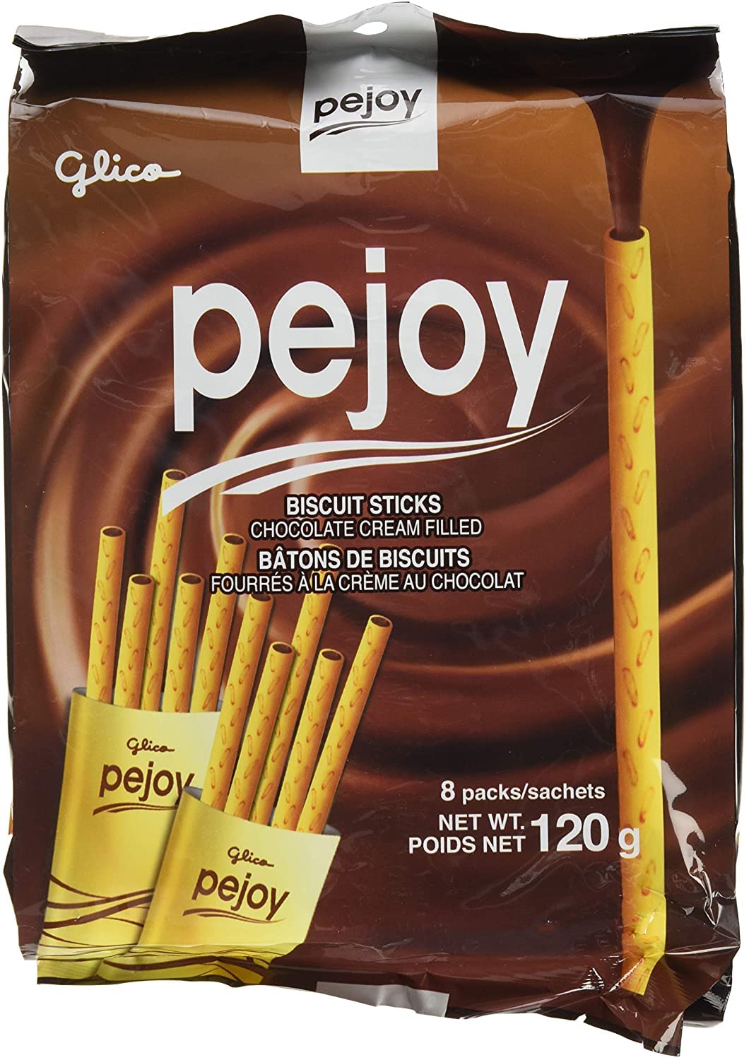 Amazon.com: Glico Pejoy Chocolate Cream Biscuit Stick, Chocolate ...