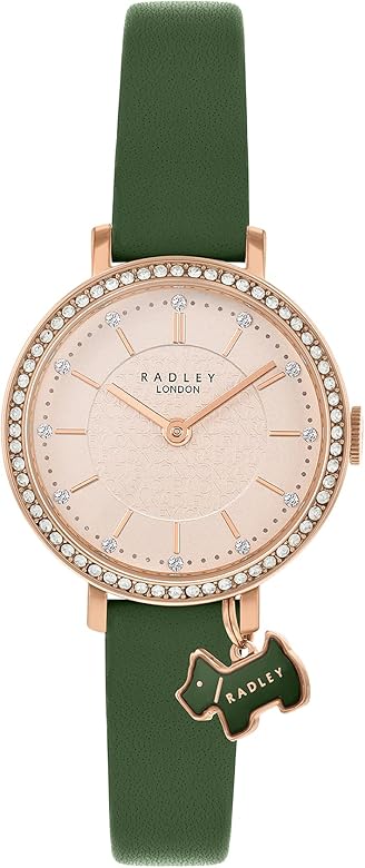 Radley Royal Radley Beige Union Jack Dial Teal Leather, 42% OFF