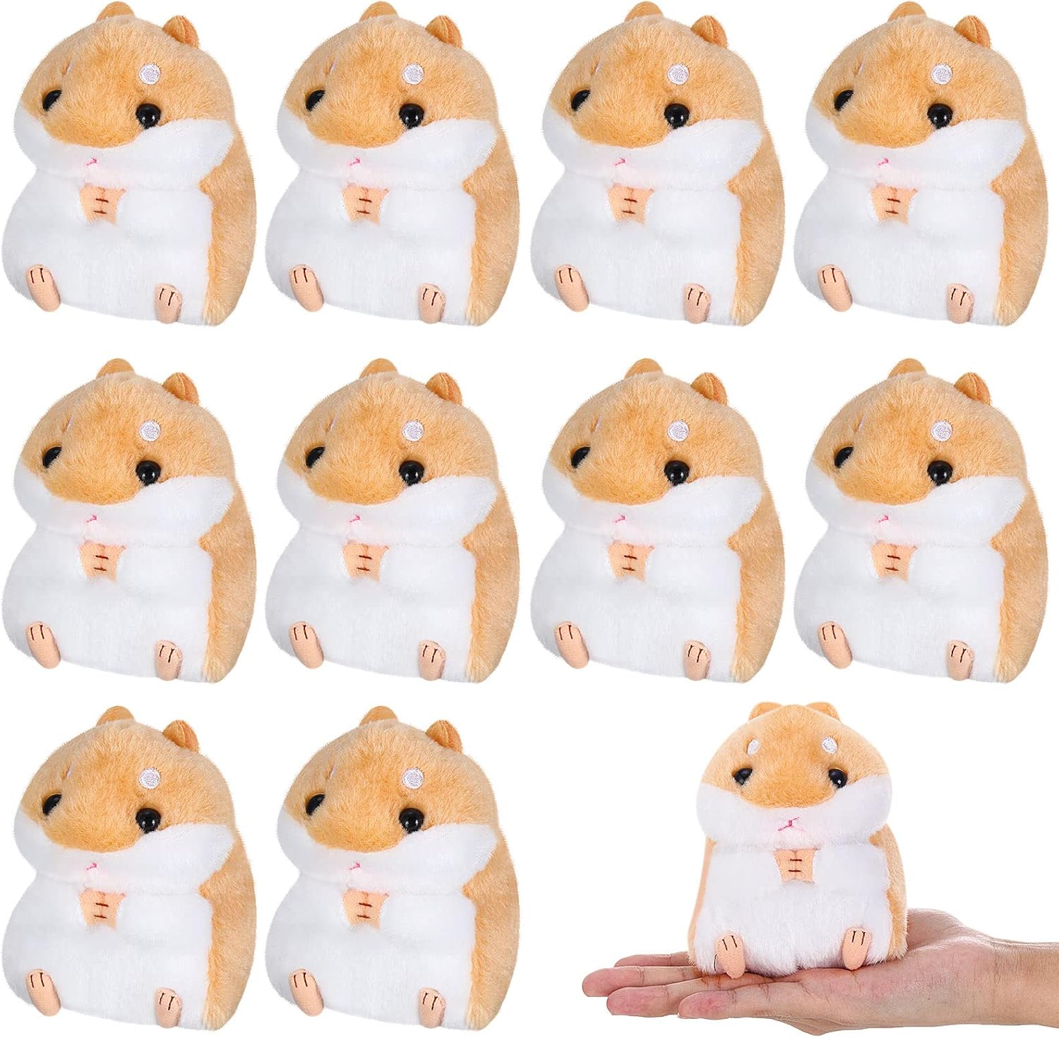 Amazon.com: 10 Pcs Hamster Plush Stuffed Animal, Hamsters Plush Toys ...