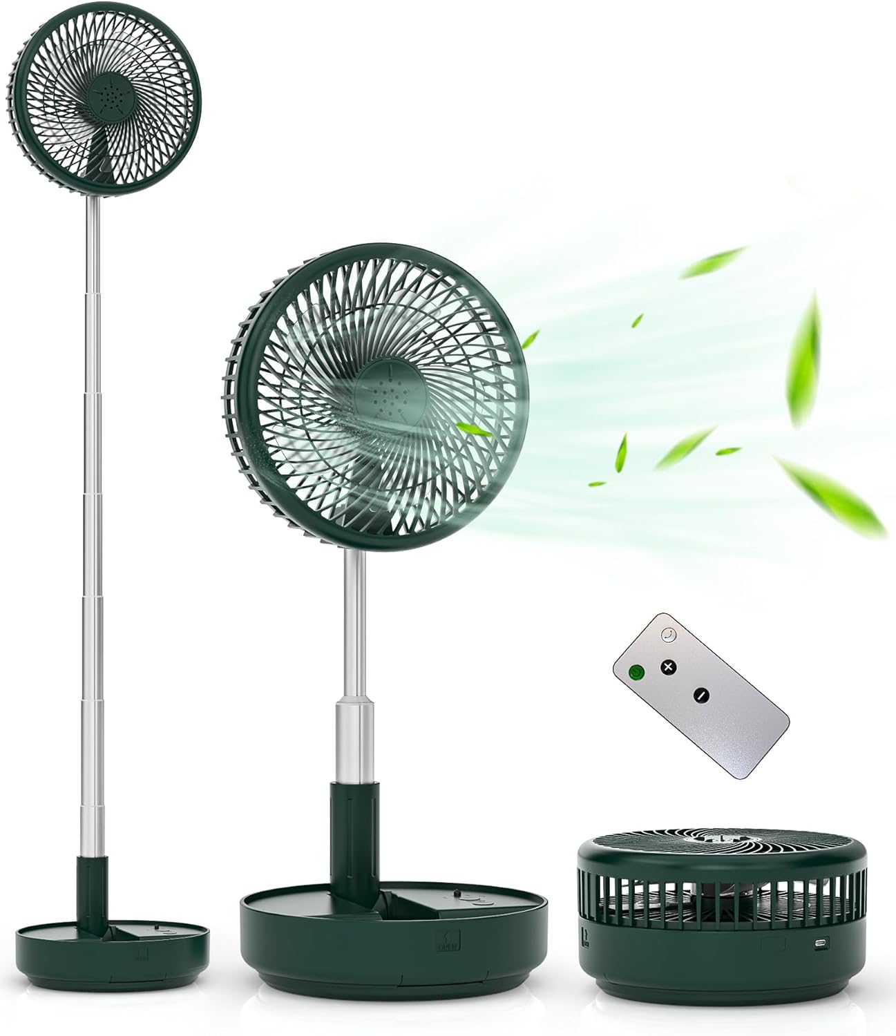 Amazon.com: Primevolve Portable Oscillating Standing Fan,Rechargeable ...