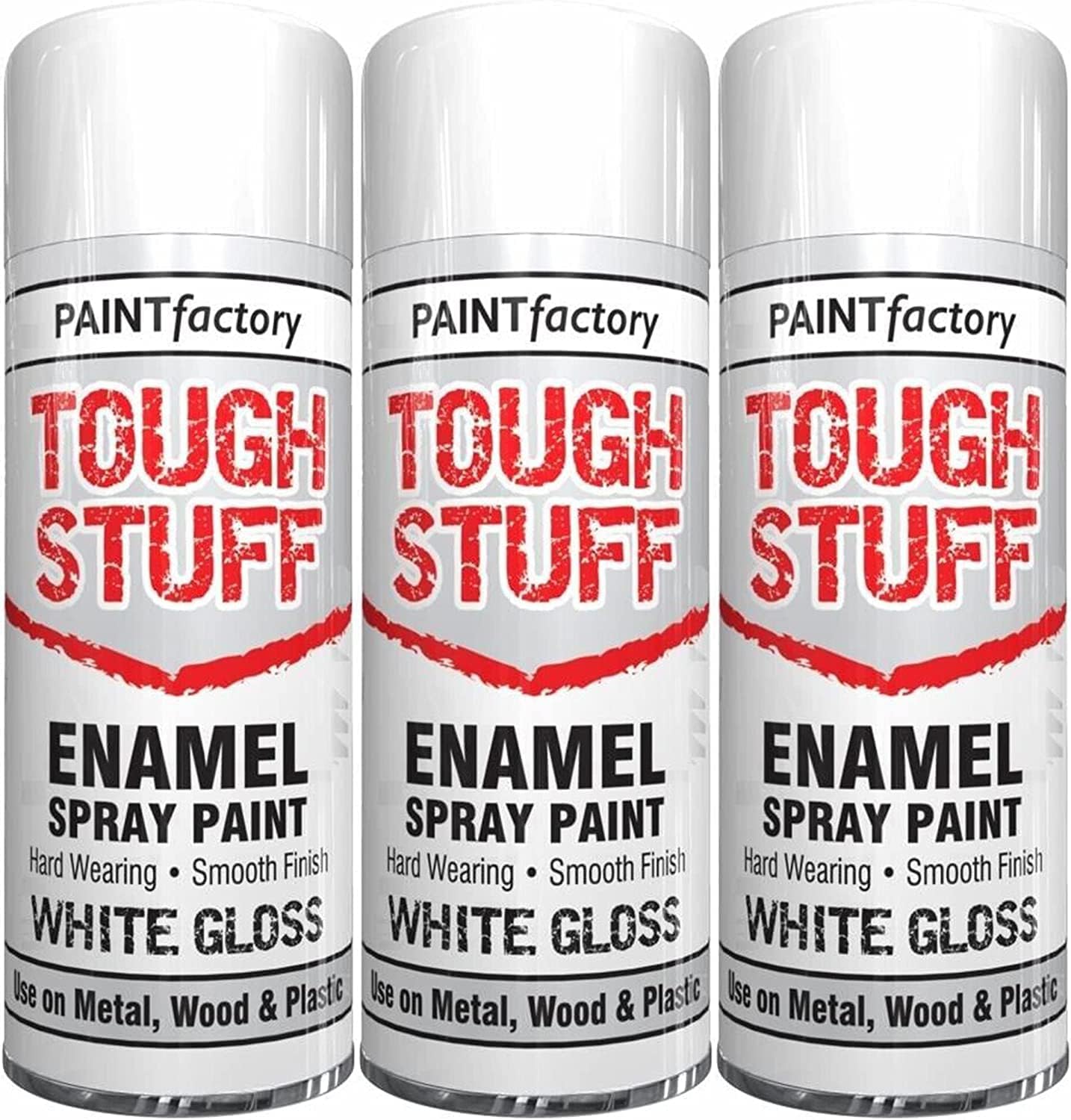 AHS Enamel White Gloss Spray 400ml - Multipurpose Hard Wearing & Smooth ...