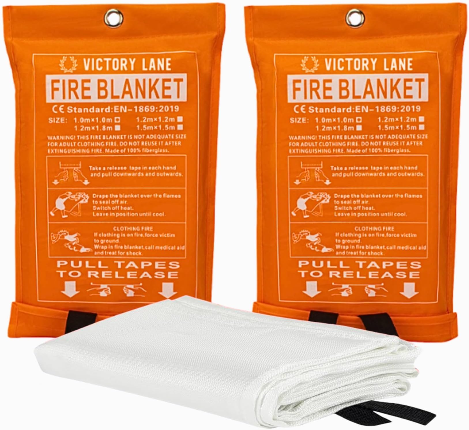 Amazon.com: Fire Emergency Fire Blanket - 3-Pack - Fire Suppression ...