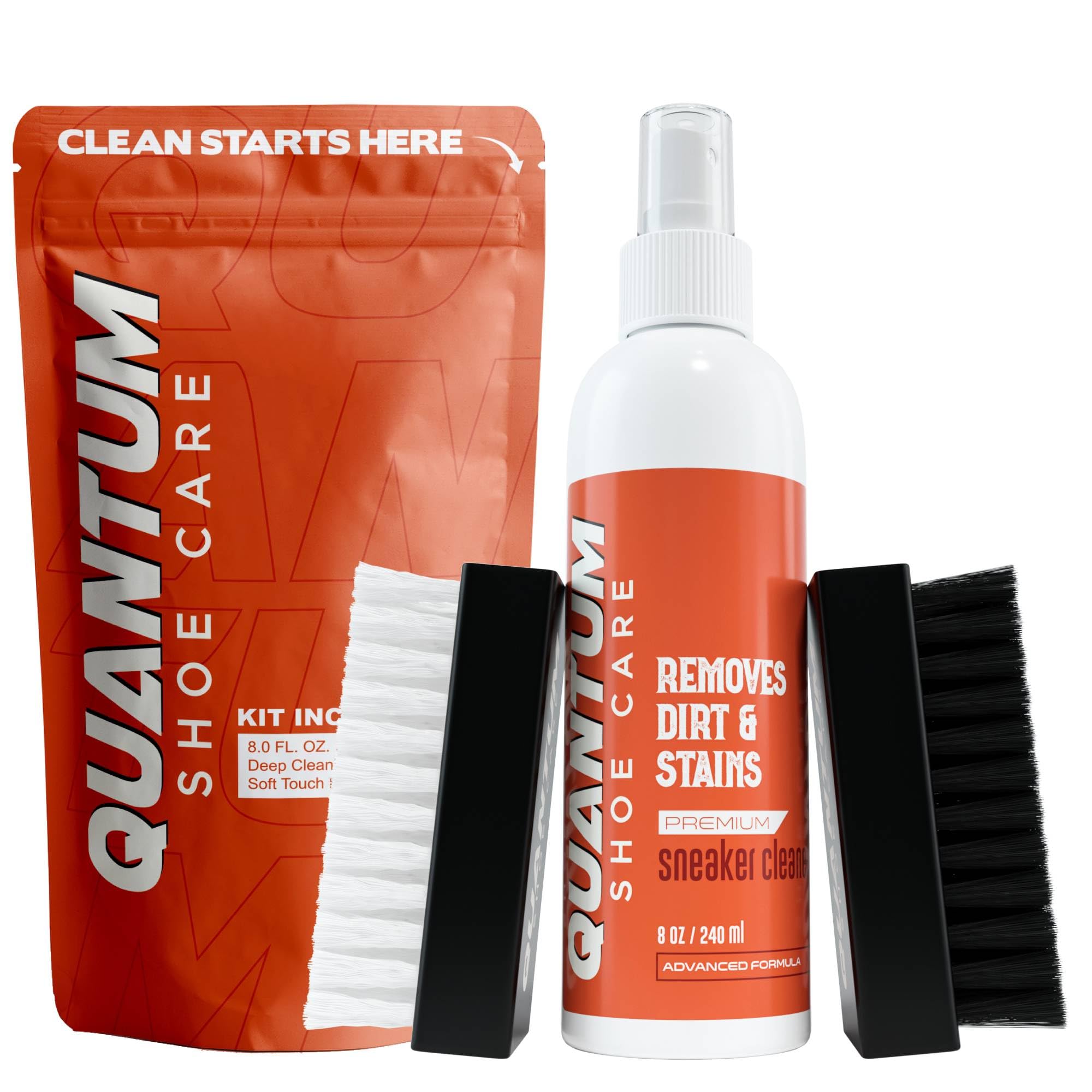 Amazon.com: Quantum Shoe Care Sneaker Cleaner Kit - Clean, Condition ...